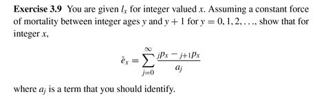 Solved Exercise You Are Given Lx For Integer Valued X Chegg Com