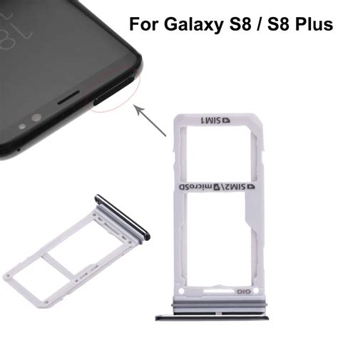 Dual SIM Card Tray Micro SD Card Tray For Samsung Galaxy S S Plus In SIM Card Adapters