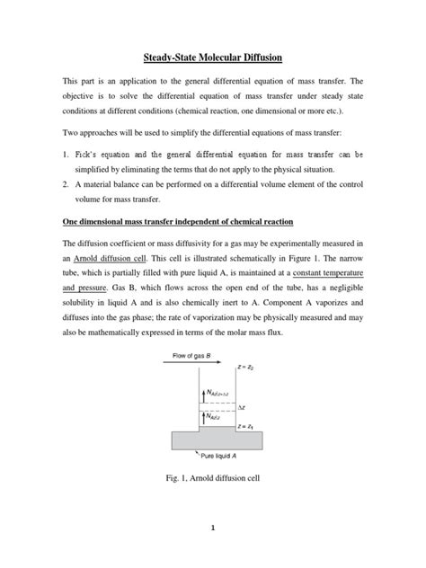 3 Steady State Diffusion Download Free Pdf Diffusion Chemical Reactions