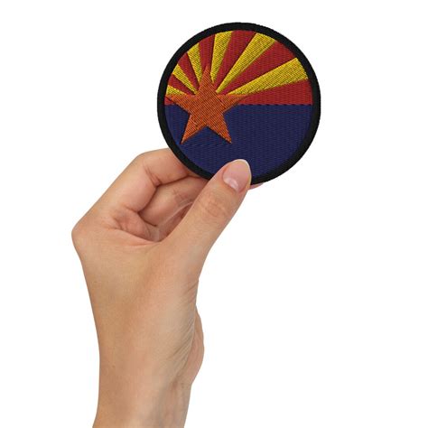 Arizona State Flag Embroidered Patch Arizona Pride Patch Iron On