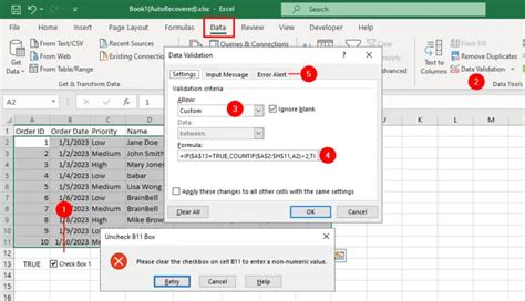 Turn Data Validation On And Off With A Checkbox In Excel Brainbell