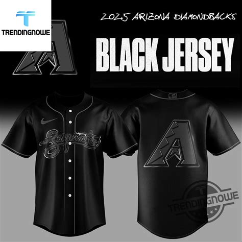 Arizona Diamondbacks Back In Black 2025 Baseball Jersey Trendingnowe 2026 Collection