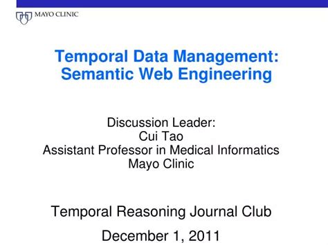 Ppt Temporal Data Management Semantic Web Engineering Powerpoint Presentation Id2648983