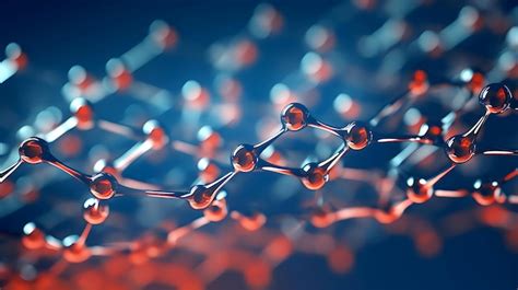 Premium Ai Image An Illustration Of A Network Of Molecules Forming A Chainlike Structure