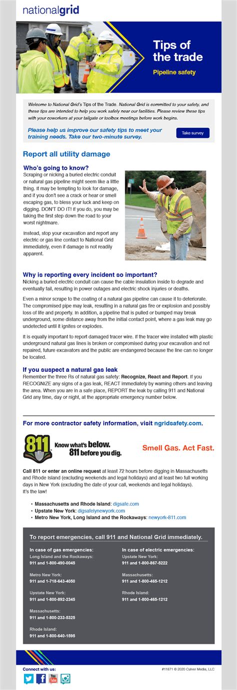Report All Utility Damage June 2020 National Grid Pipeline Public