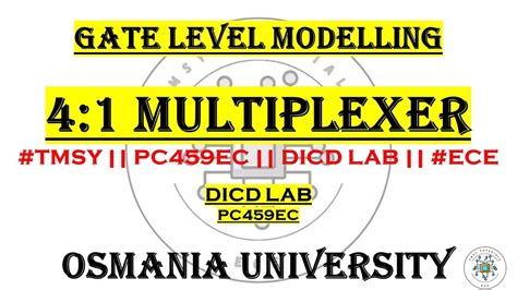 write verilog code for 4 1 mux using gate level modelling tmsy