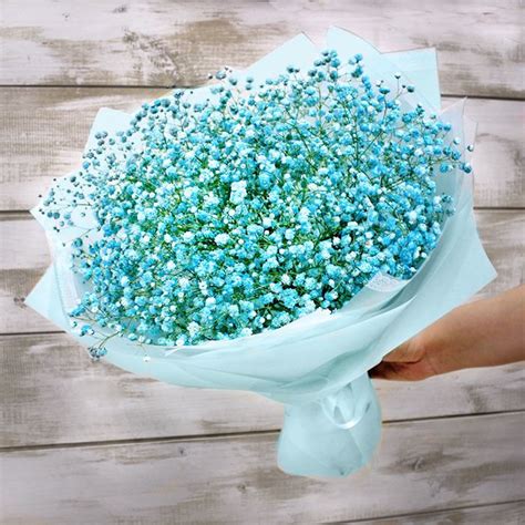 Букет Голубая Гипсофила купить в Москве в Букет Элит