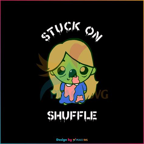 Retro Stuck On Shuffle SVG Halloween Character SVG Cricut File PeaceSVG