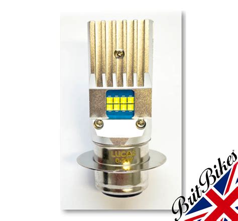 Lucas Motorcycle High Power Led Headlight Bulb 6 24v P36d British Pre