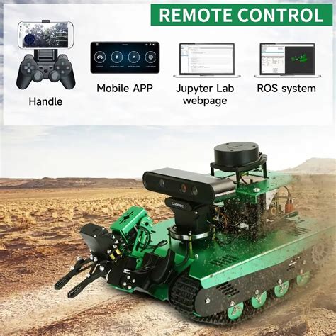 Ai Vision Robot Tank Kit With Lidar Python Programming