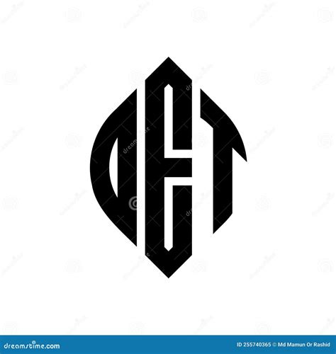 Det Circle Letter Logo Design With Circle And Ellipse Shape Det Ellipse Letters With
