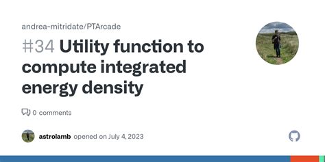 Utility Function To Compute Integrated Energy Density · Issue 34