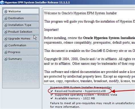 hostname resolved to an ip address windows 2008 hyperion system 11 installation issue datavail
