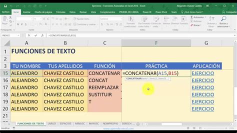 12 Funcion Concatenar Youtube