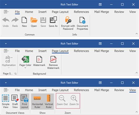 Commands In Rich Text Editor WinForms Controls DevExpress Documentation
