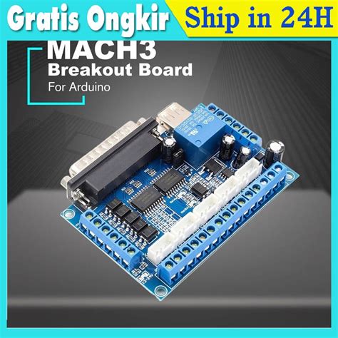 Jual Mach3 Cnc 5 Axis Breakout Board Controller Interface Usb Power