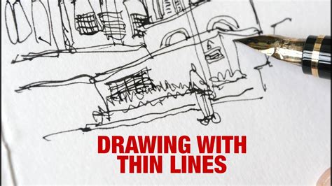 Drawing With Thin Lines Youtube