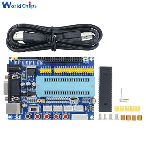 1set Usb Pic Development Board Pic16f877a 12v Dc Jtag Minimum System Microcontroller Module
