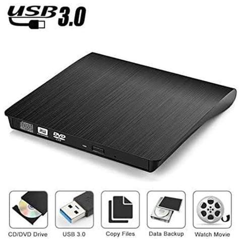 Jual USB 3 0 CD DVD RW Burner External Optical Drive CD DVD ROM Shopee Indonesia