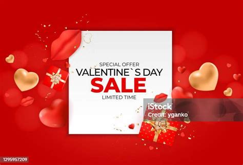 발렌타인 데이 판매 배너 배경 디자인 광고 웹 소셜 미디어 및 패션 광고를 위한 템플릿입니다 수평 포스터 전단지 인사말 카드 웹 사이트 벡터 일러스트 Eps10에 대한 헤더