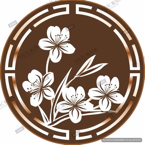 Ai创作图圆形梅兰菊竹 中式圆形隔断背景 中式装饰花草图案 新中式圆形梅花 圆形中式花纹 新中式圆形装饰 中式风格花纹 中式窗花标志 梅花圆盘装饰 窗花模板下载 中式元素花纹 中式花纹装饰