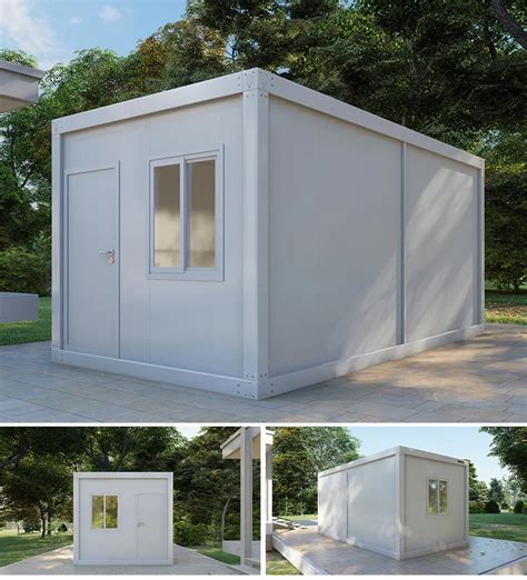 거주 프로젝트 사무실용 그랜드 플랫 팩 컨테이너 하우스 접을 수 있음 빠른 조립 40피트 6세트 공장 제공 중국 그랜드 플랫