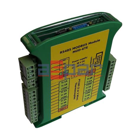 MOD 6TE IO Modbus Module 6 Temperature Inputs Universal MOD6TE RTU ASCII SLIM Sfar