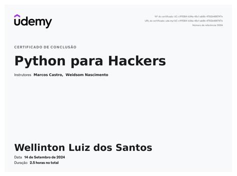 Pythonforsecurity Hacker Cybersecurity Wellinton Luiz Dos Santos
