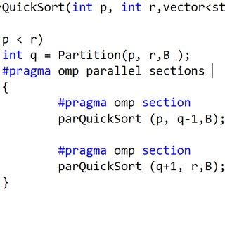Sequential And Parallel Execution Time Of The Quicksort Algorithm Using