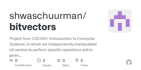 Github Shwaschuurmanbitvectors Project From Csci351 Introduction To Computer Systems In