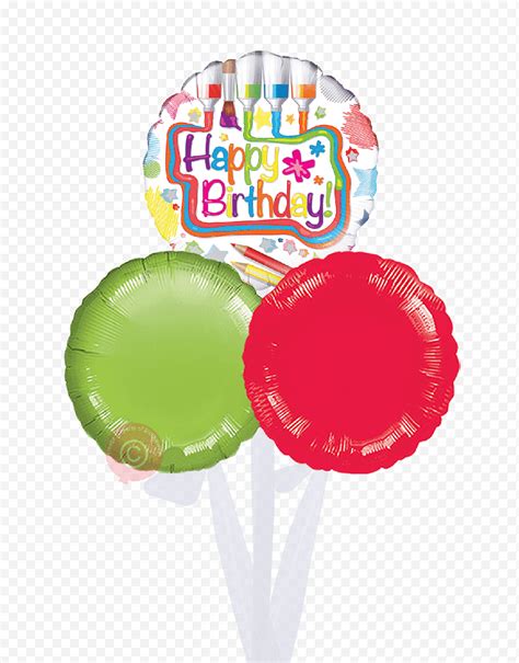 생일 파티 리본 풍선 생일 선물 꽃다발 호일 풍선 Grabo 이모티콘 풍선 10 개 팩 Png Klipartz