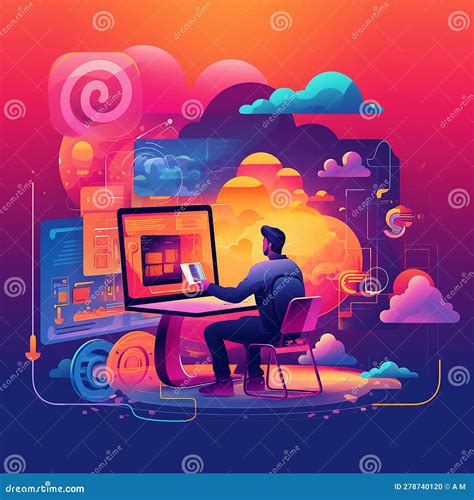 Illustration Of Software Development 3d Web Programming Art