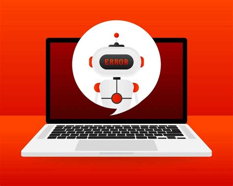 Error Chatbot Glyph Icon Silhouette Symbol Talkbot With Error In