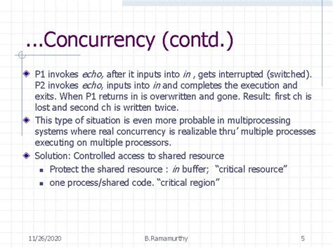 Mutual Exclusion Synchronization And Classical Inter Process Communication