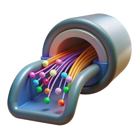 Data Stream Colorful Cable Flow Abstract Network Digital Pipeline