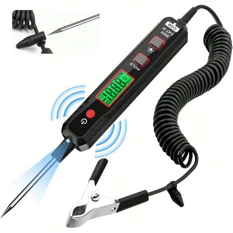 Smart Automotive Test Light Buzzer Circuit Tester With Sharp Probe