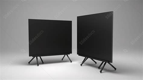 무료 프레젠테이션용 휴대용 화면의 양면 3d 렌더링 시각화 Ppt 배경 Slidesdocs