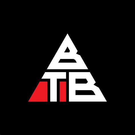 Diseño De Logotipo De Letra Triangular Btb Con Forma De Triángulo Monograma De Diseño De