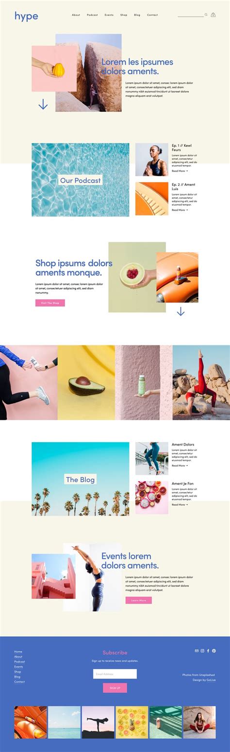 Sleek Modern And Dynamic Squarespace 70 Template Design