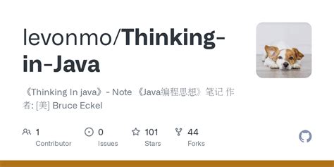 GitHub levonmo Thinking in Java Thinking In java Note Java编程思想