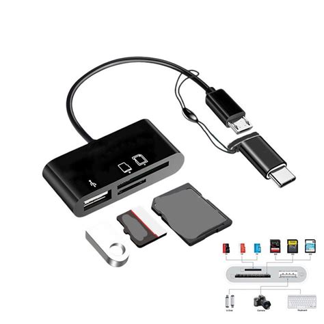 Jual Card Reader 3 In 1 Otg Type C Micro Sd Tf Flash Drive Card Reader Data Reader Cable Card