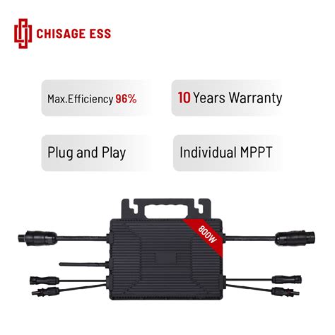 Grid Tie Micro Inverter System On Grid Microinverter 800w Stand By Wifi Mobile App Communication