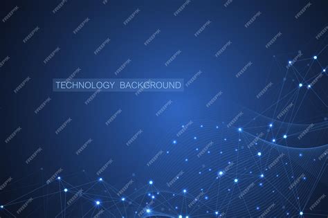 Premium Vector Abstract Plexus Background With Connected Lines And Dots