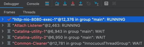 Java Intellij Idea Debug İpuçları Thread View