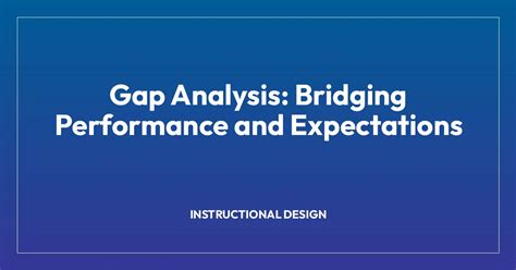 Gap Analysis Bridging Performance And Expectations Distance Learning