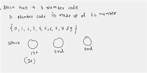 a lock has a 3 number code made up of 11 numbers if none of the