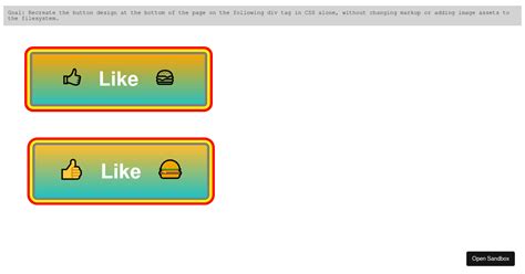 ugly css button codesandbox