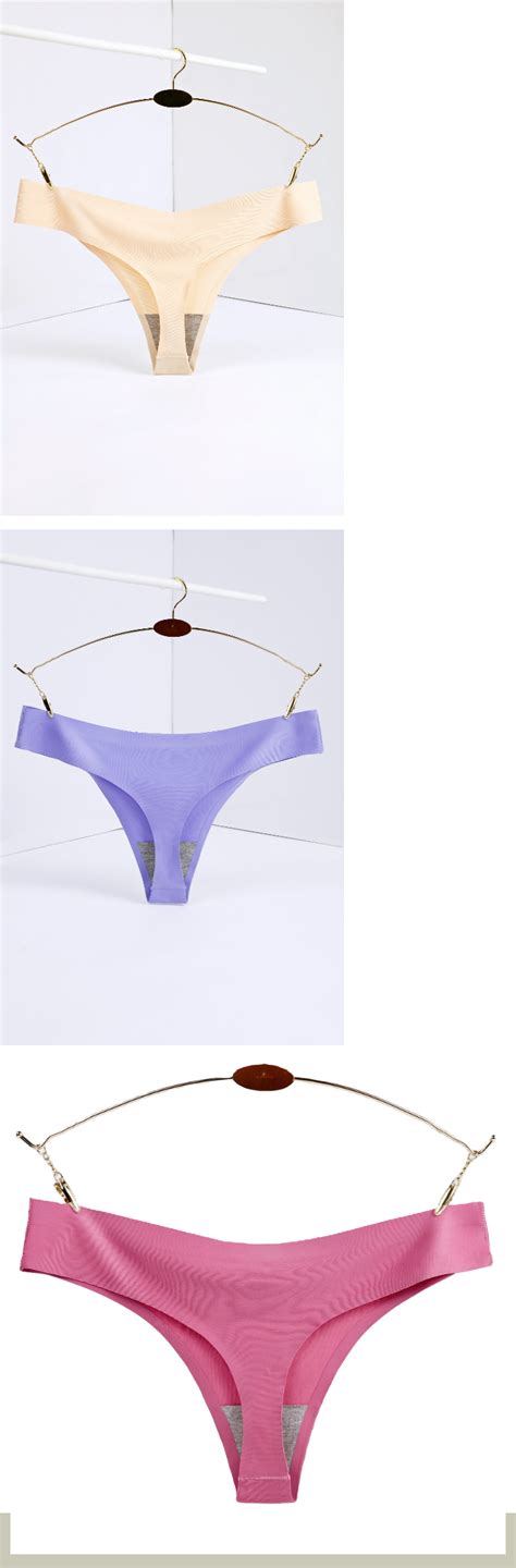 Fat Plus Size G String Pants Womens Ice Silk Traceless Low Waist Women