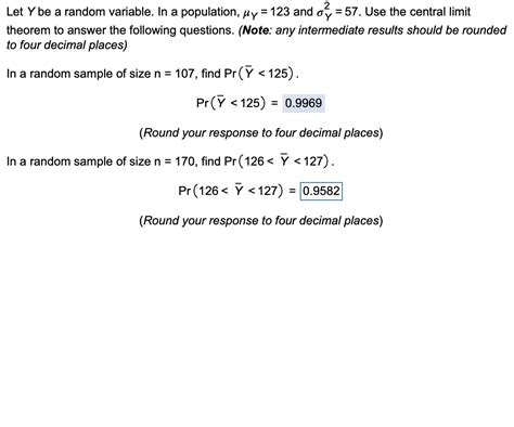 Solved Let Y be a random variable In a population μY Chegg