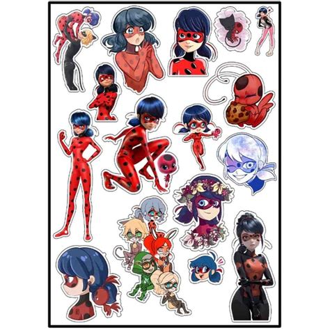 خرید و قیمت استیکر لپ تاپ و موبایل استیکریا طرح کارتونی دختر کفشدوزکی